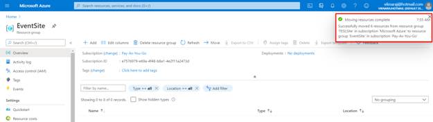 How To Move Azure Resources Between Existing Subscription To New ... How To Move Azure Resources Between Existing Subscription To New ...